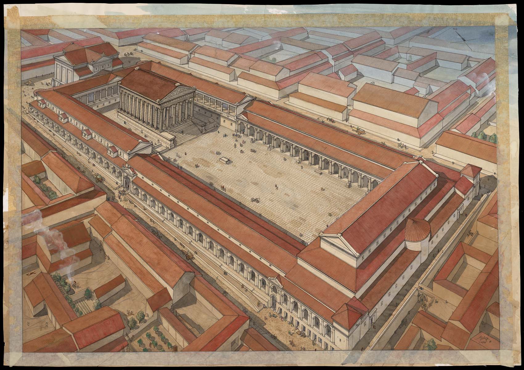 Bagacum (Bavay), le forum - Jean-Claude Golvin